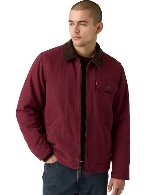 LEVI'S Cotton Canvas Depot Jacket With Blanket Lining - Port