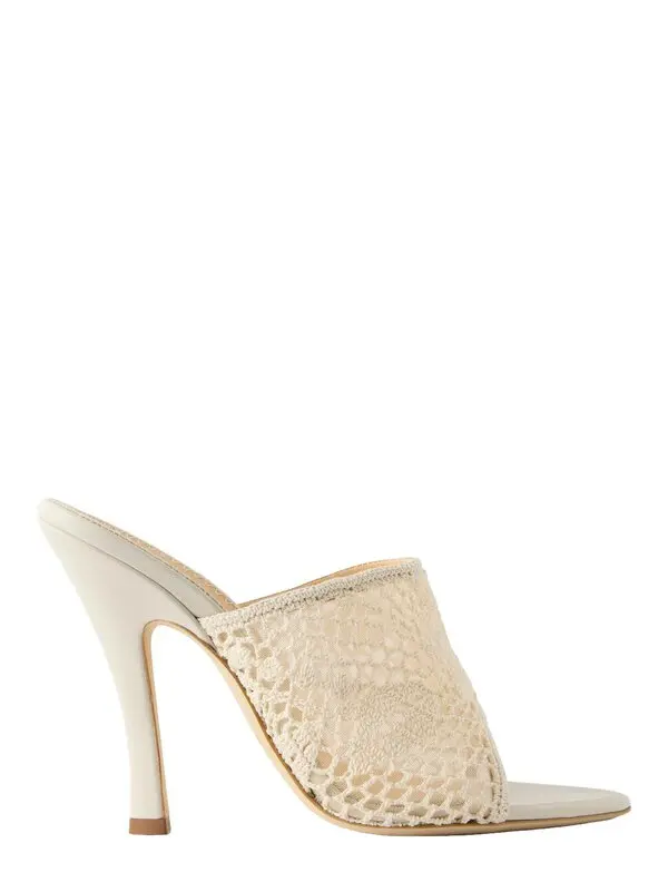 Magda Butrym Crocheted Sandals - Neutrals