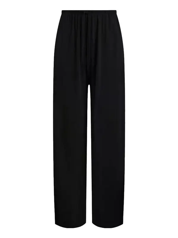 12 STOREEZ Cannes Drawstring Trousers - Black