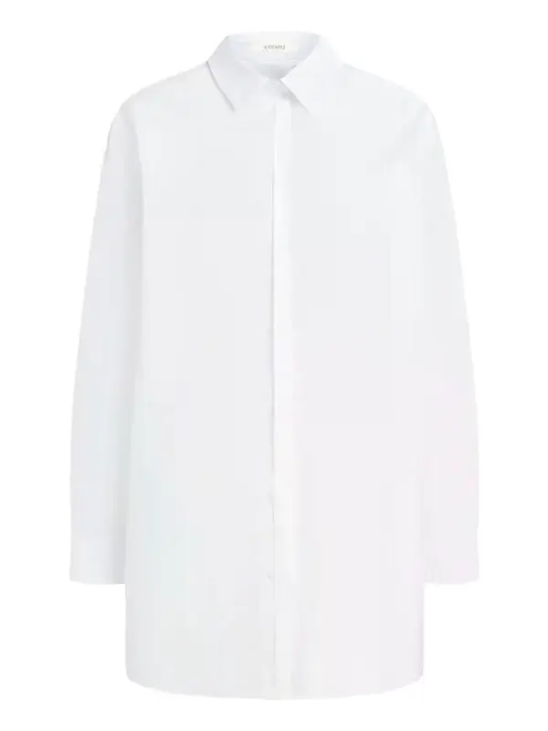 12 STOREEZ Albini Cotton Shirt - White