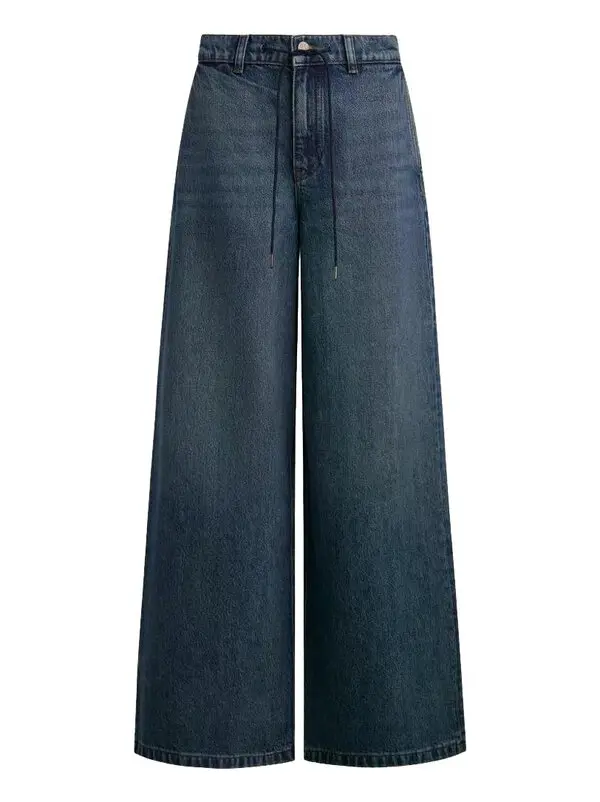 12 STOREEZ Wide-leg Jeans - Blue