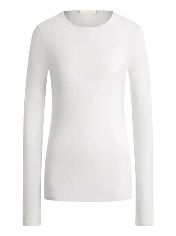 12 STOREEZ Long-sleeve Top - White