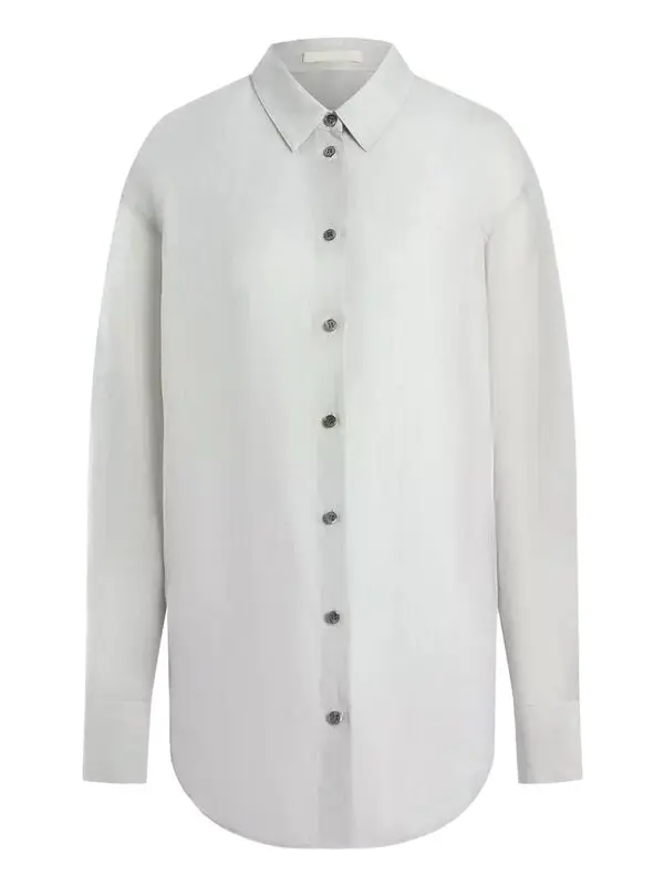 12 STOREEZ Mykonos Button Shirt - Blue