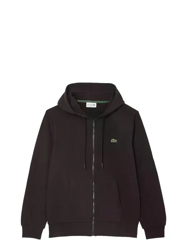 Lacoste Zip-up Hoodie - Brown