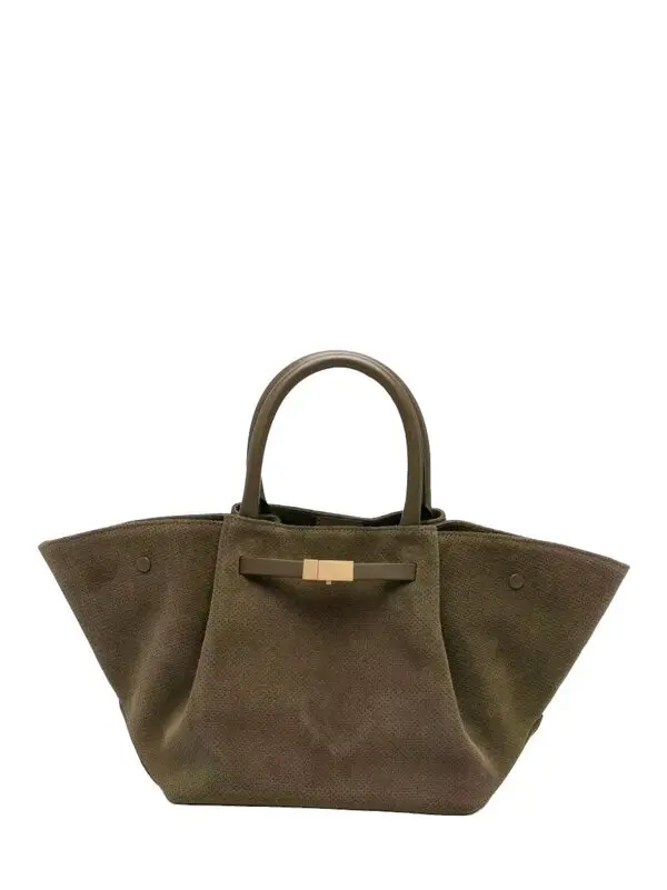 DEMELLIER Midi New York Suede Tote - Green