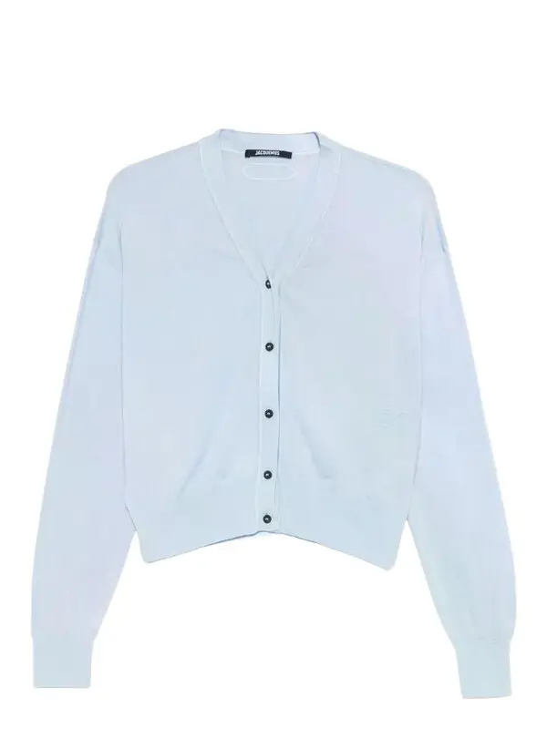 Jacquemus Buttoned V-neck Cardigan - Blue