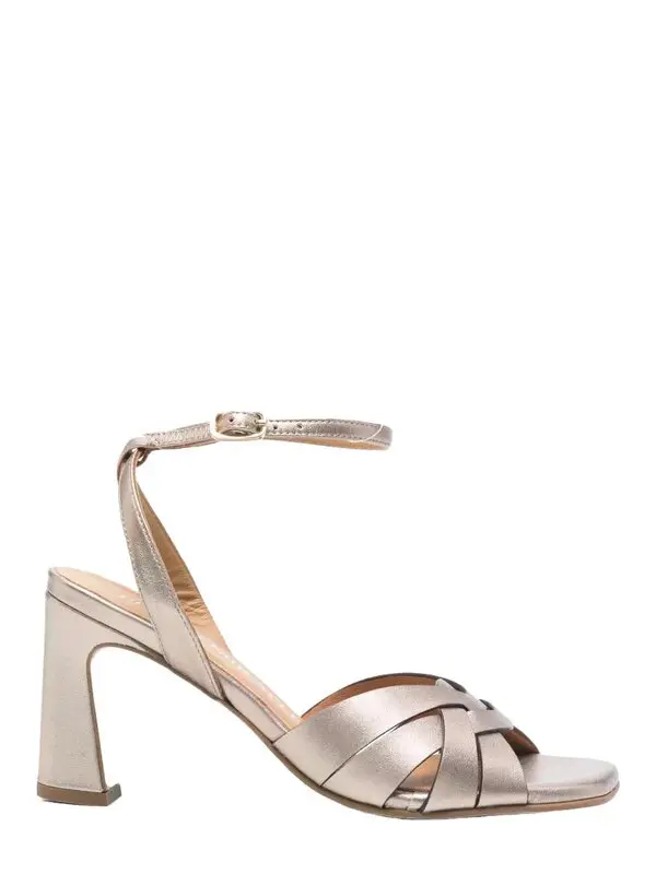 PEDRO MIRALLES Square-toe Heeled Sandals - Pink