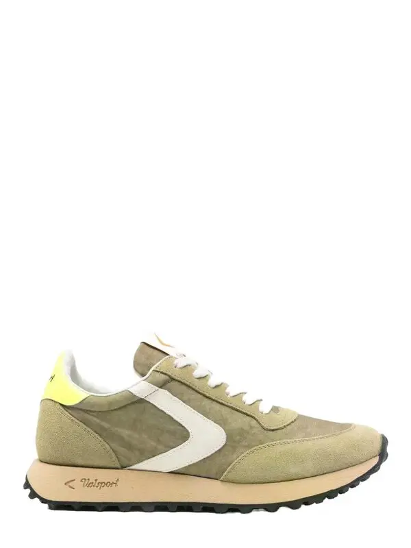 VALSPORT Suede Panel Low Top Sneakers - Green