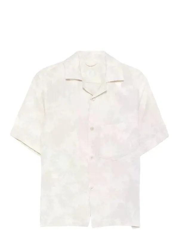 Eleventy Floral-print Shirt - Neutrals