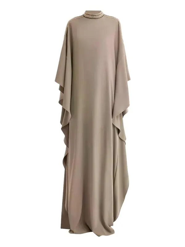 GEMY MAALOUF Bead-embellished Kaftan - Neutrals