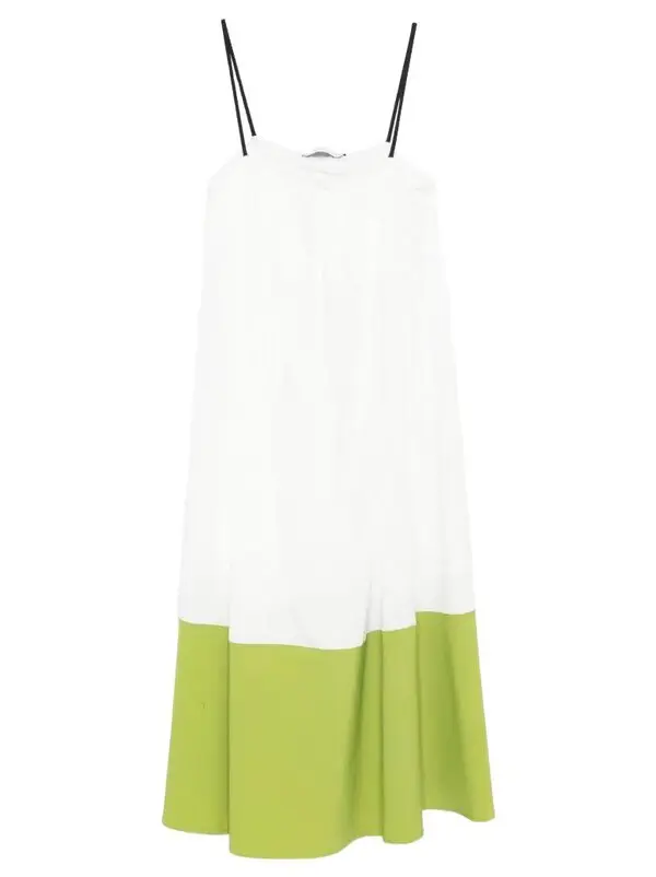 Proenza Schouler Saria Colorblock Midi Dress - White