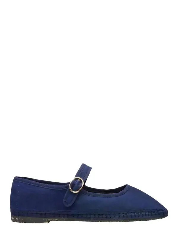 FLABELUS Buckle-strap Ballerina Flats - Blue