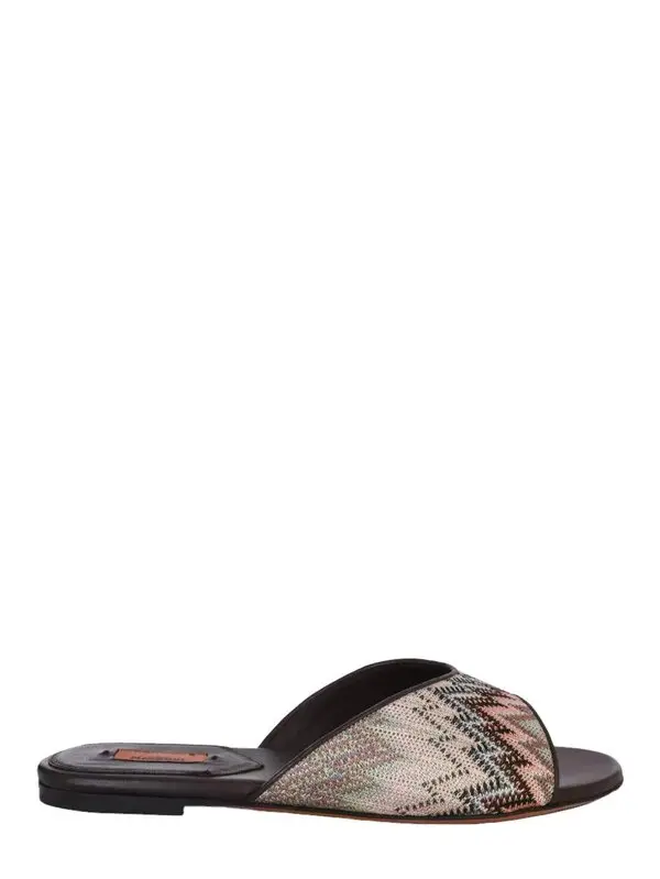 Missoni Liza Flat Sandals - Brown