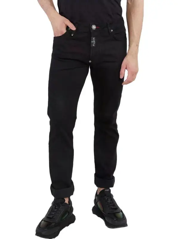 Philipp Plein Logo Trousers - Black
