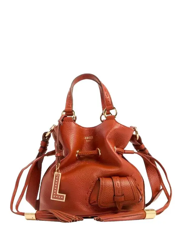 LANCEL Tassel Detail Bucket Bag - Red