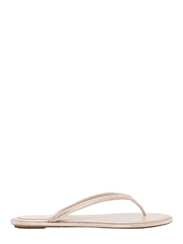 Rene Caovilla Embellished Flat Sandals - Pink