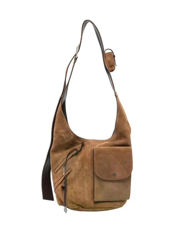 Ba&sh Suede Shoulder Bag - Brown