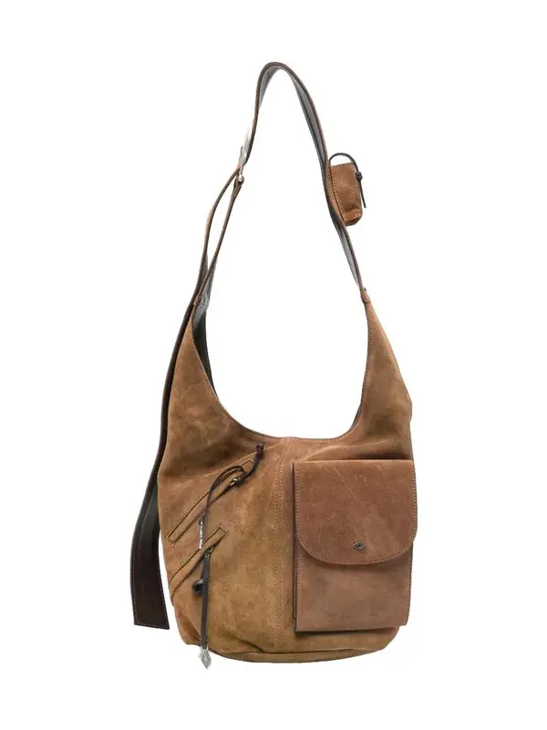 Ba&sh Suede Shoulder Bag - Brown