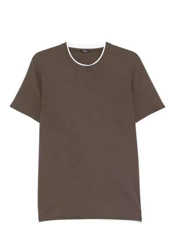 Kiton Crew-neck T-shirt - Brown