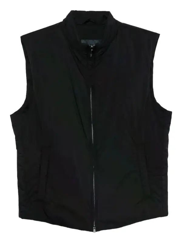 Herno Zip Sleeveless Gilet - Black