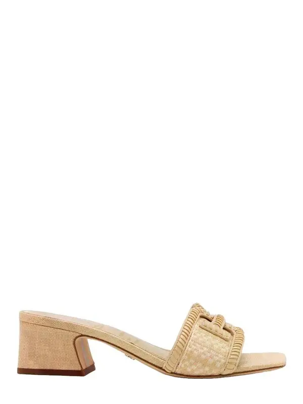 Sam Edelman Waylon Woven Heeled Sandals - Neutrals