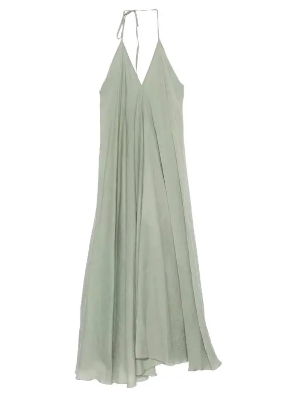 Dixie Halterneck V-neck Maxi Dress - Green