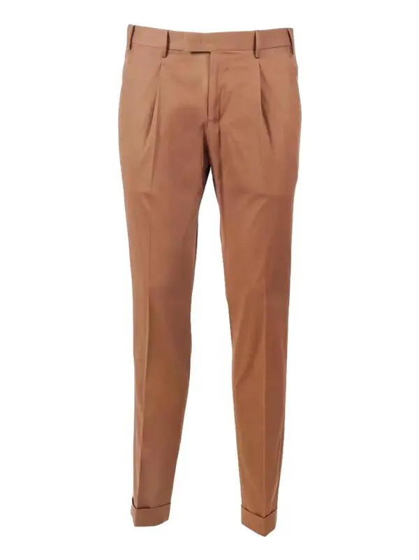PT TORINO Pleated Flap-pocket Trousers - Neutrals