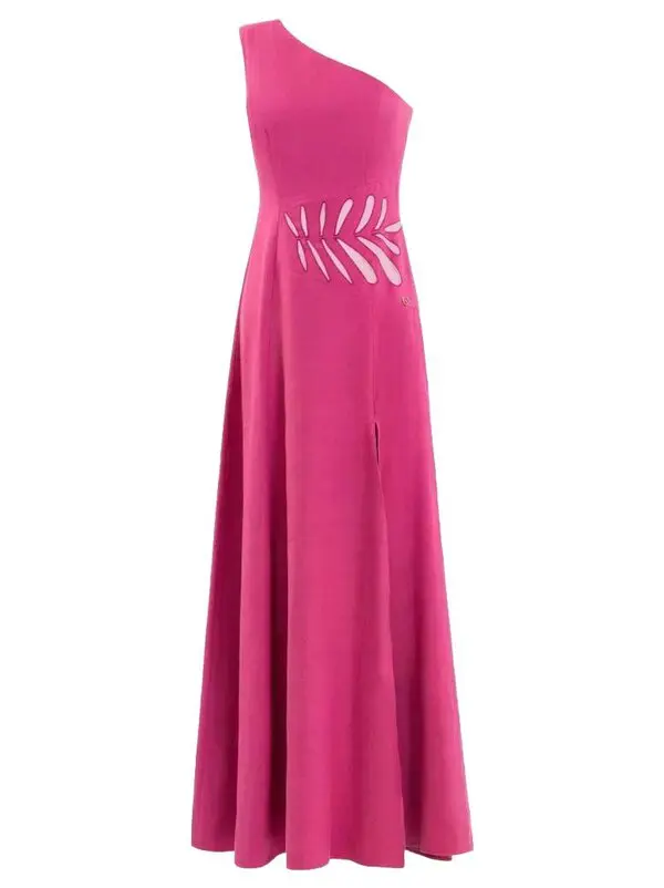 SAIID KOBEISY One-shoulder Cut-out Dress - Pink
