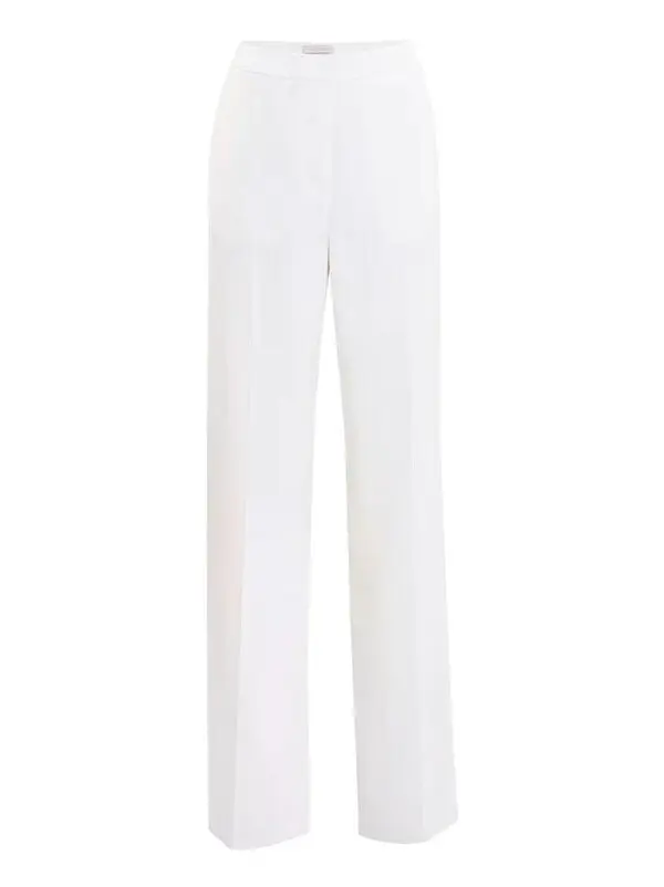 SAIID KOBEISY Embroidered Tailored Trousers - White