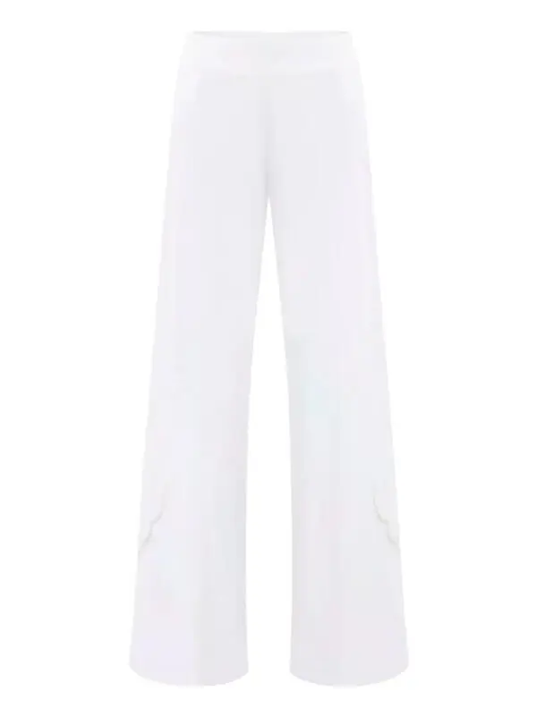 SAIID KOBEISY Perforated Denim Top And Pants - White