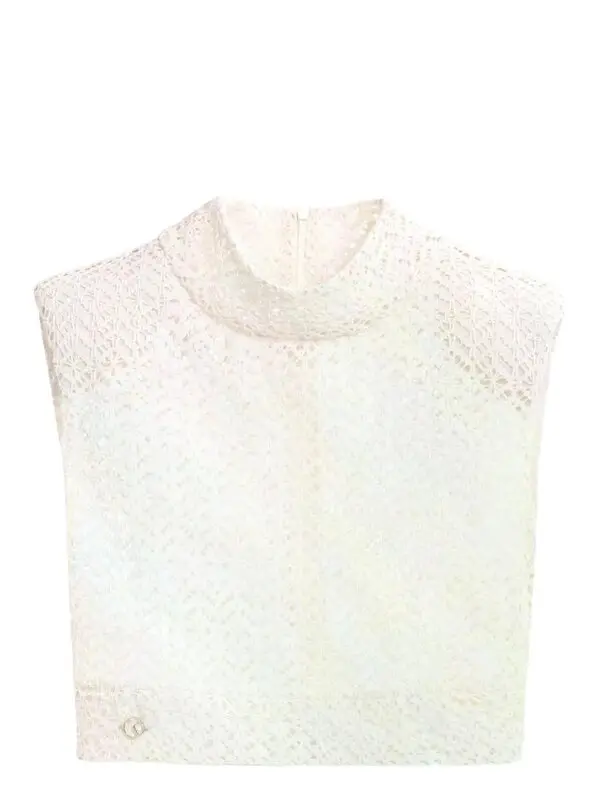 SAIID KOBEISY Knitted Top - Neutrals