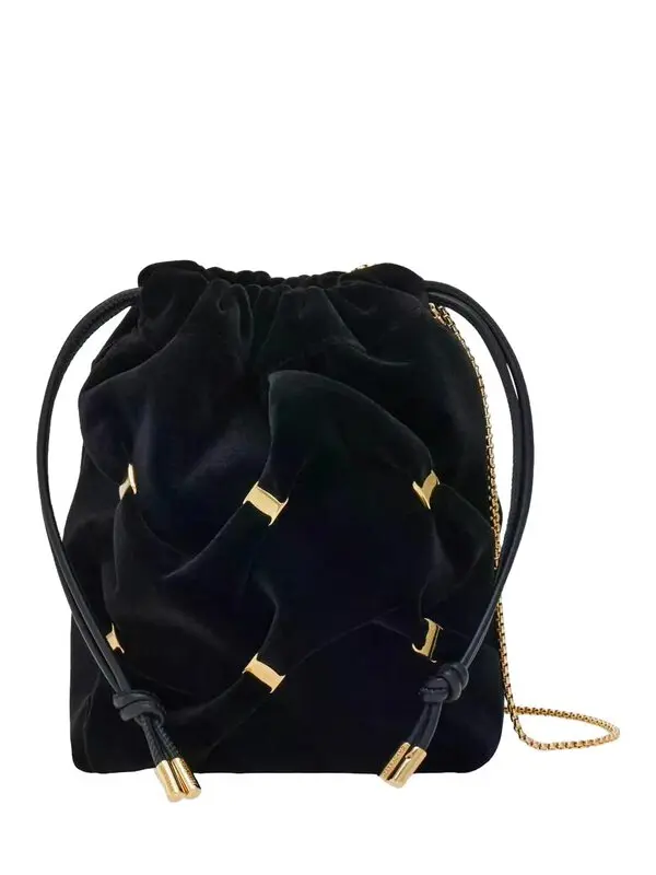 FERRAGAMO Mini Vara-bow Gathered Bucket Bag - Black