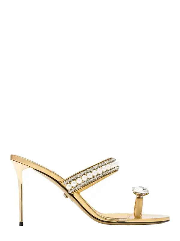 Mach & Mach Diamond Of Elizabeth Sandals - Gold