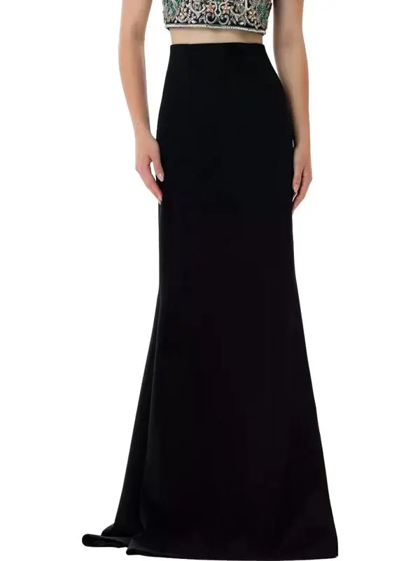 DINA MELWANI Crystal-embellished Top And Maxi Skirt - Black