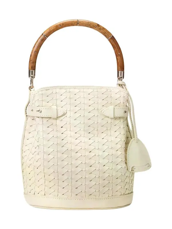 Ralph Lauren Small Braided Bucket Bag - Neutrals