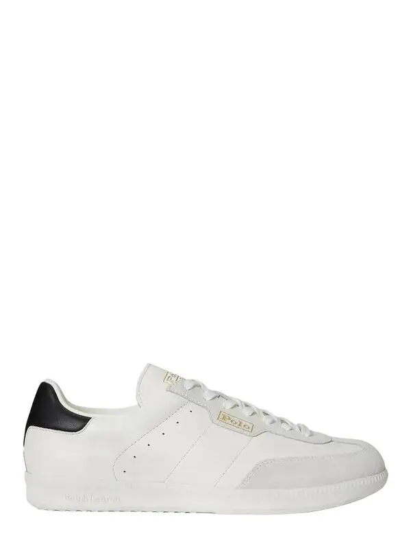 Polo Ralph Lauren Suede Panelled Sneakers - White