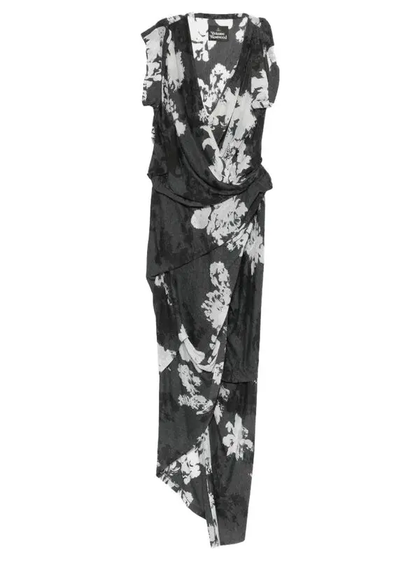 VIVIENNE WESTWOOD Floral-print Dress - Black