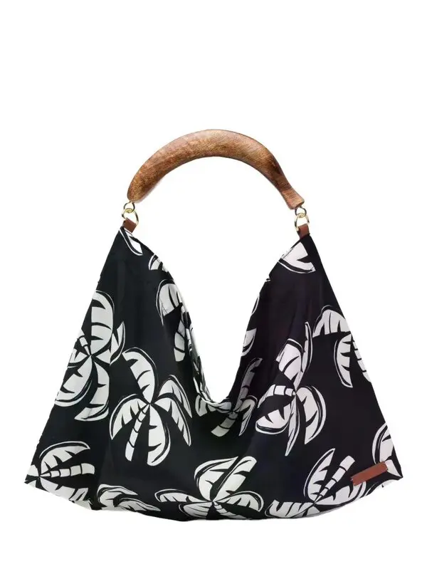 Farm Rio Scarf Tote Bag - Black