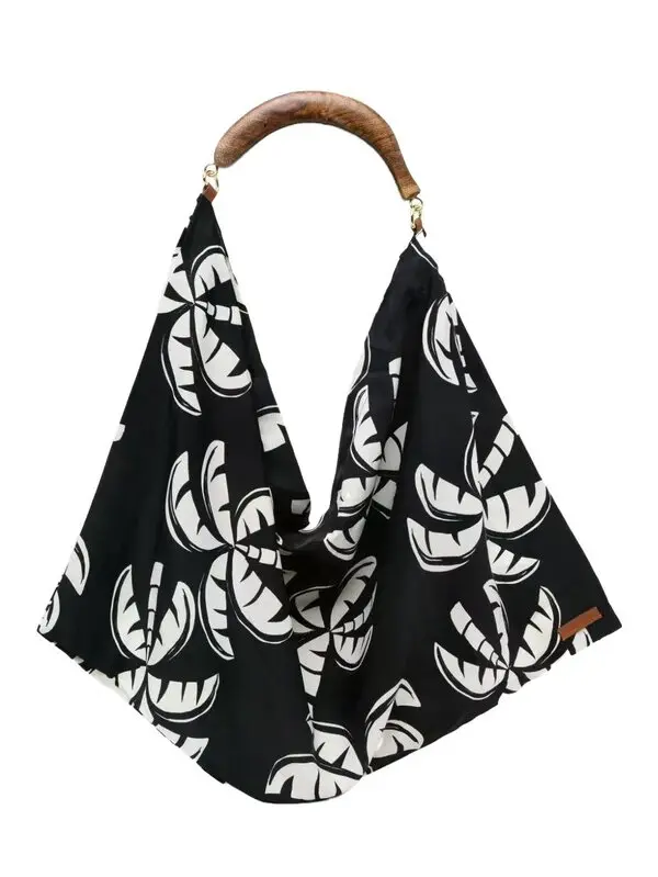 Farm Rio Scarf Tote Bag - Black