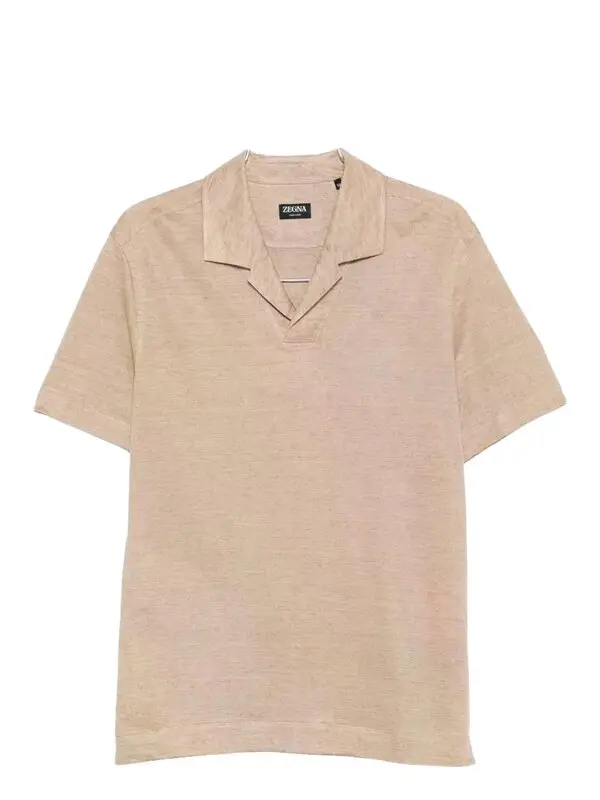 Zegna V-neck T-shirt - Neutrals