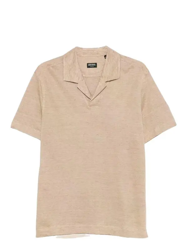 Zegna V-neck T-shirt - Neutrals