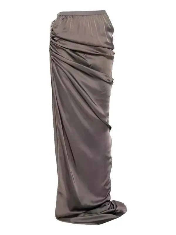 Rick Owens Edfu Draped Maxi Skirt - Grey
