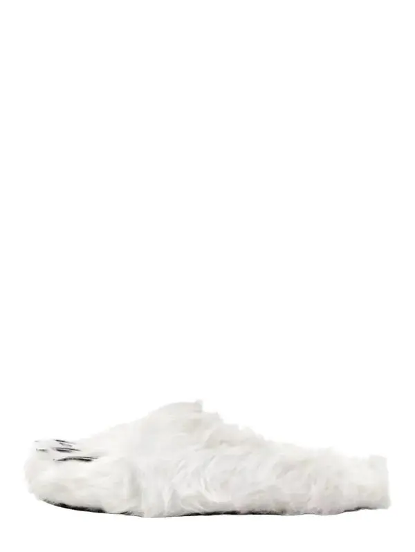 BRAVEST STUDIOS Bear-claw Mules - White