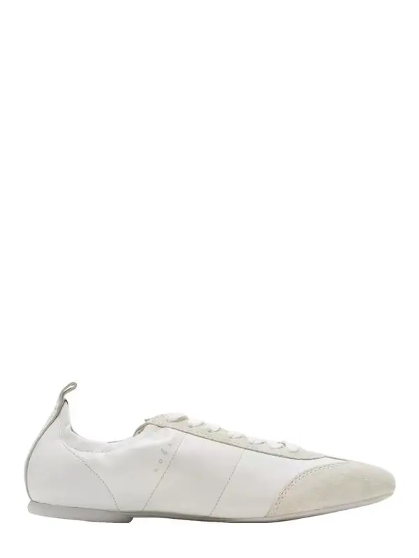 Hogan Leather Panelled Trainers - White