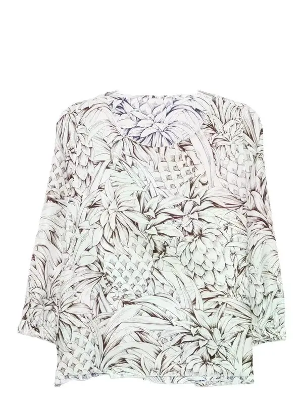 ROBERT FRIEDMAN Pineapple-print Blouse - White