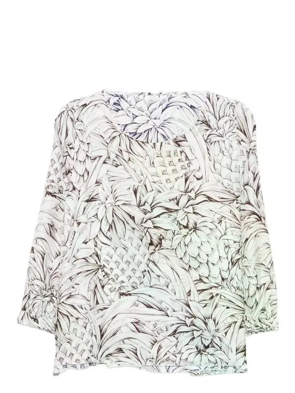 ROBERT FRIEDMAN Pineapple-print Blouse - White