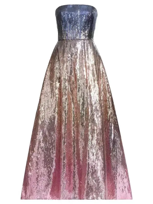 Elie Saab Sequin-embellished Maxi Dress - Pink
