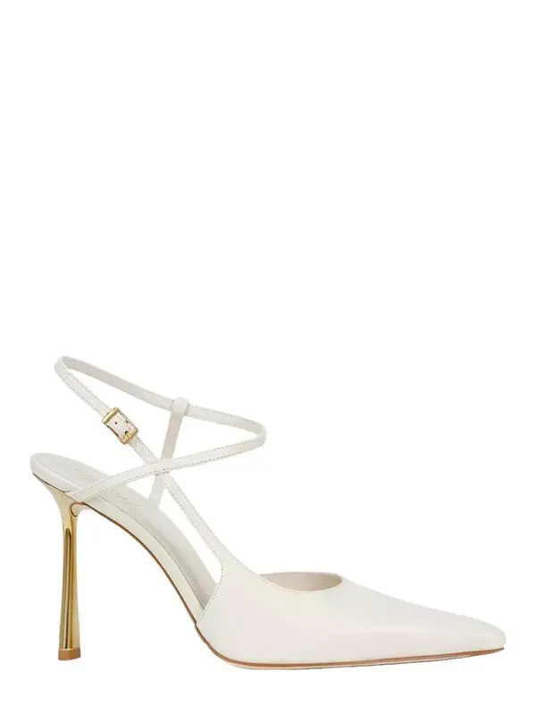 POTAMY Slingback Pumps - White