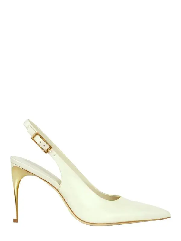POTAMY Slingback Pumps - White