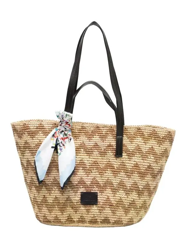 Missoni Zig-zag Pattern Tote Bag - Neutrals
